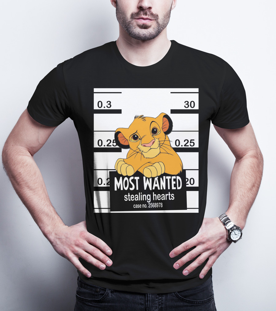 Most Wanted Simba Stealing Hearts Case No. 2568978 T-Shirt
