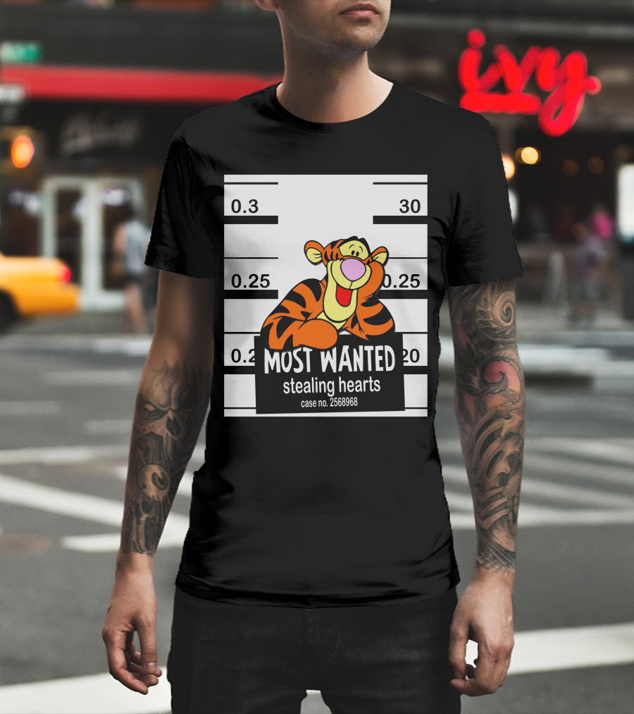 Most Wanted Tigger Stealing Hearts Case No. 2568968 T-Shirt