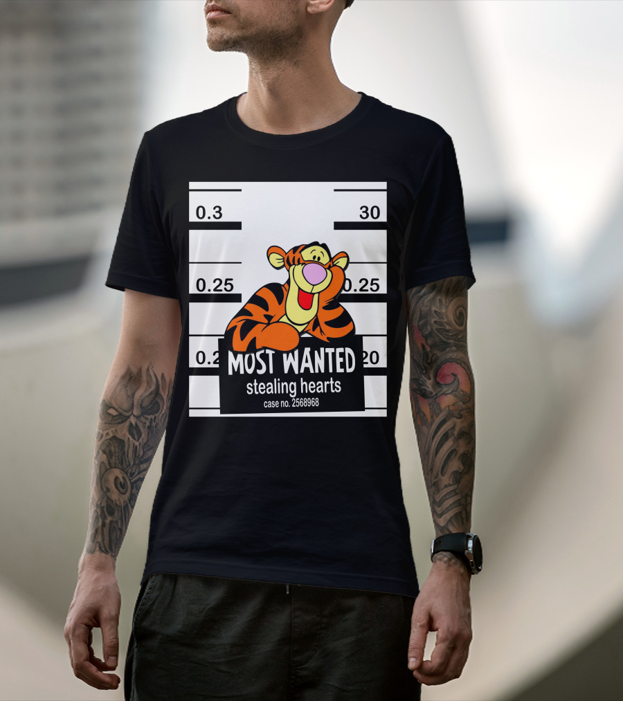 Most Wanted Tigger Stealing Hearts Case No. 2568968 T-Shirt