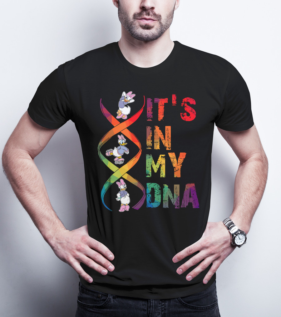 Daisy Duck It's In My Dna Rainbow Spiral T-Shirt