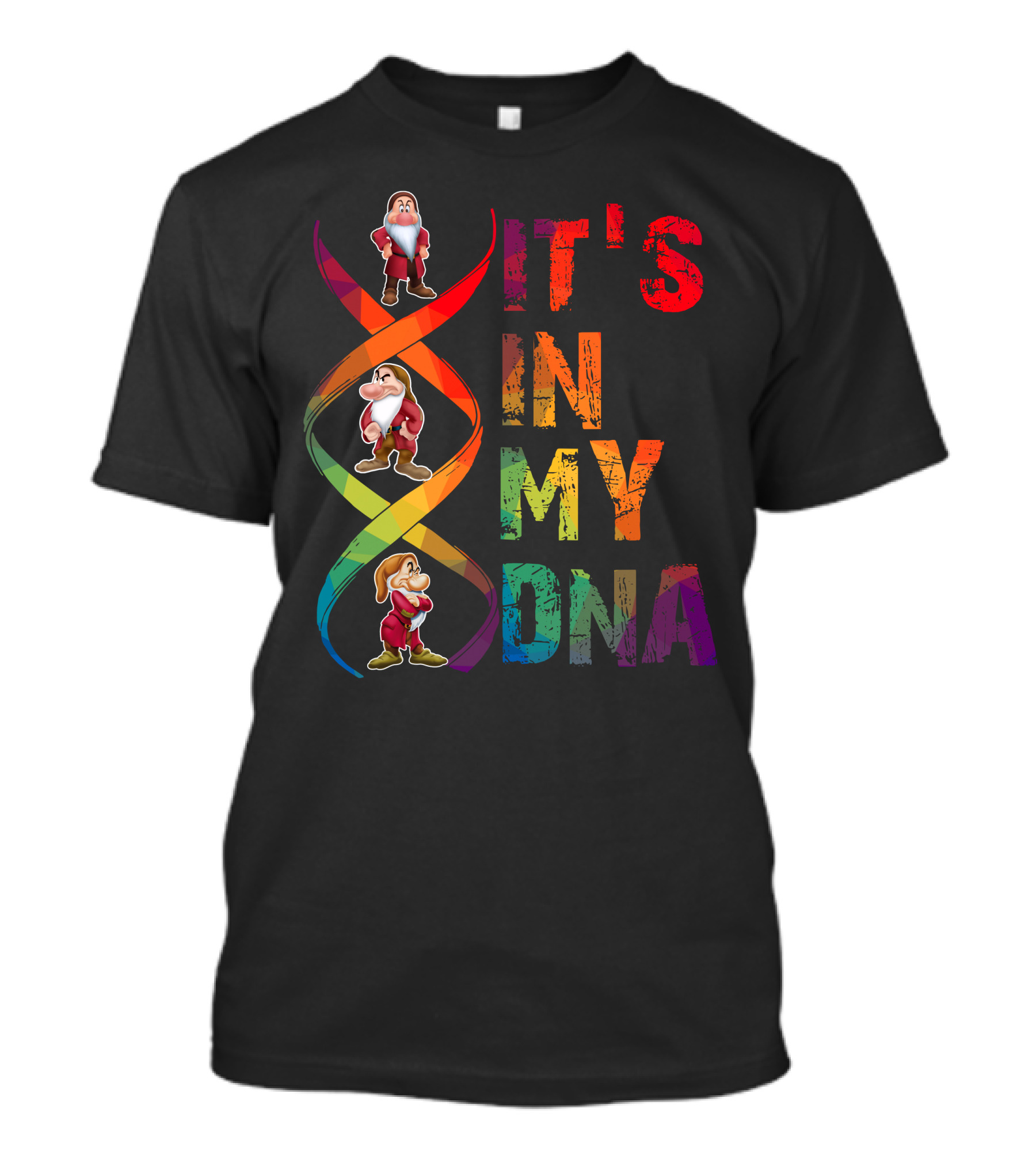 Grumpy It's In My Dna Rainbow T-Shirt