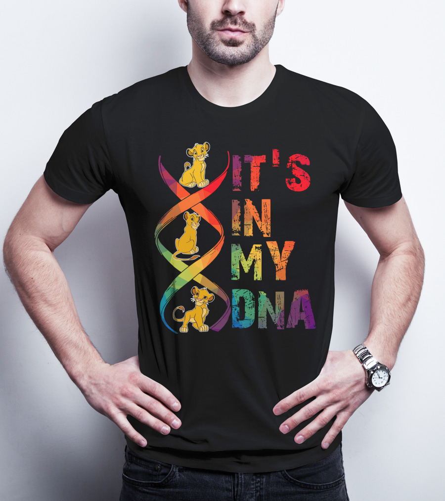 Simba It's In My Dna Rainbow Spiral T-Shirt