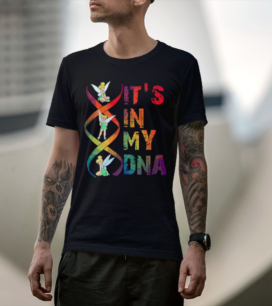 Tinker Bell It's In My Dna Rainbow Dna Helix T-Shirt