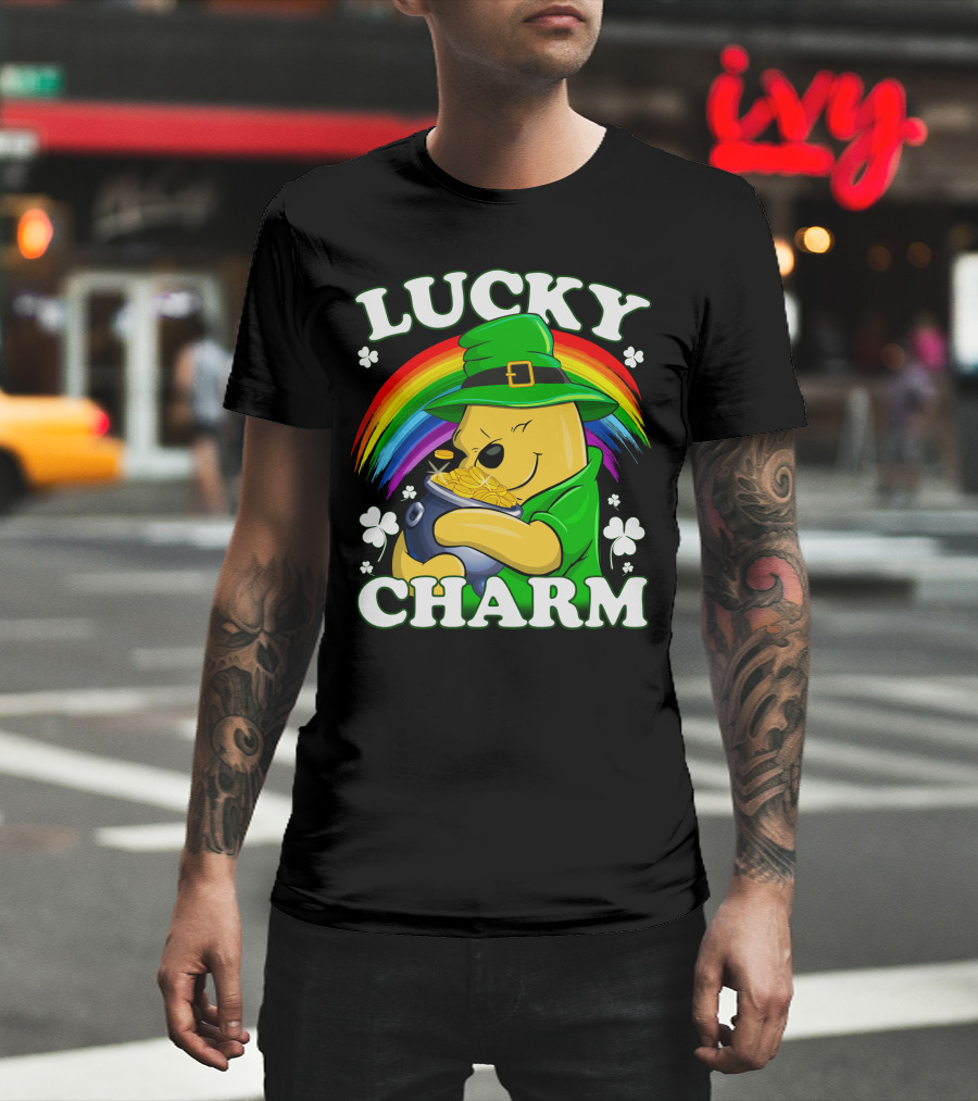 Lucky Charm Rainbow Bear St. Patrick's Day T-Shirt