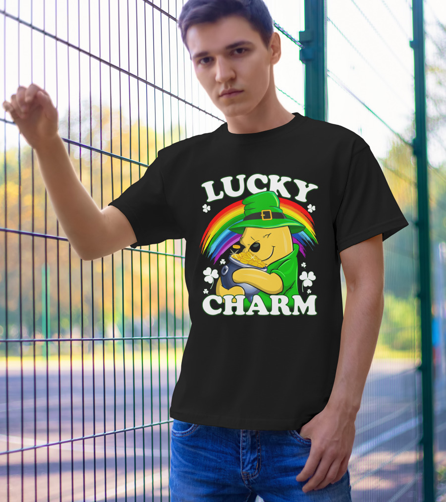 Lucky Charm Rainbow Bear St. Patrick's Day T-Shirt