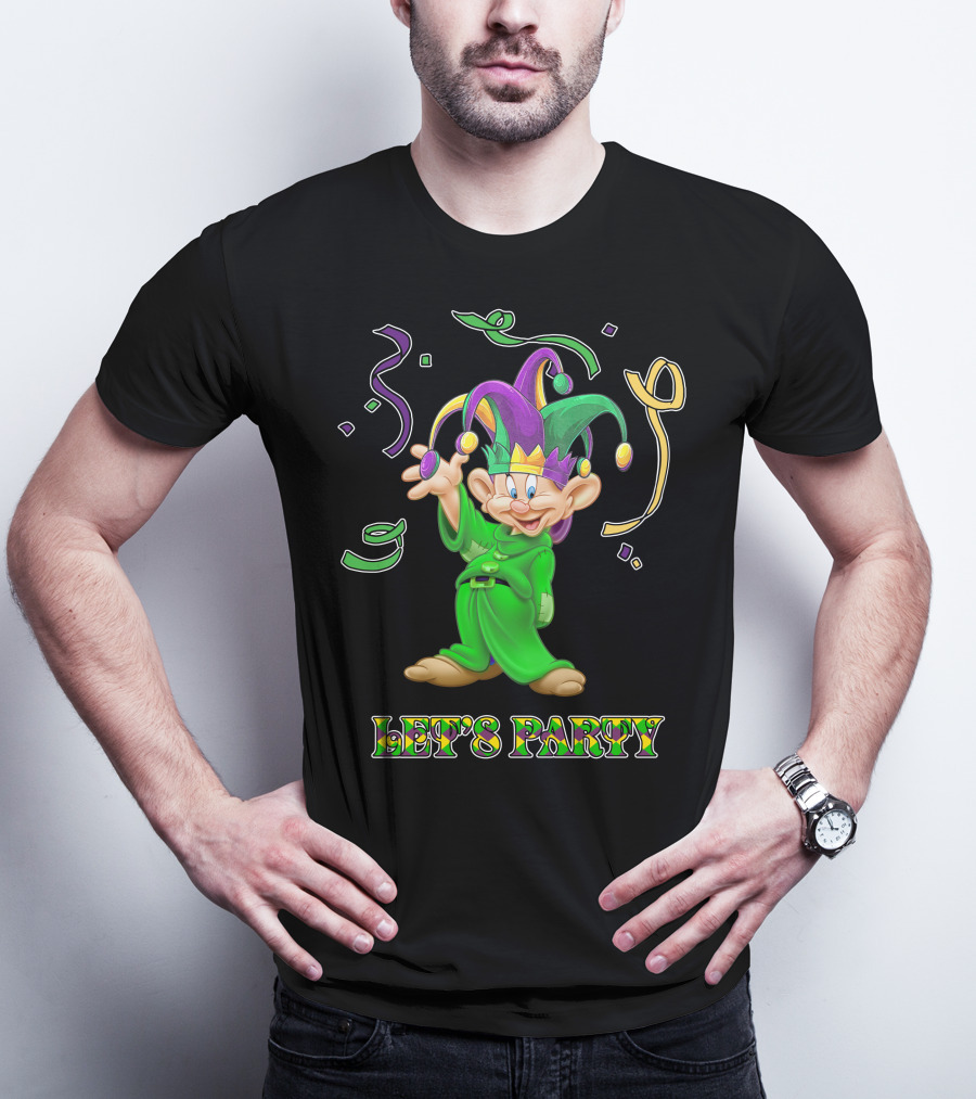 Dopey Let's Party Jester Outfit Celebration T-Shirt