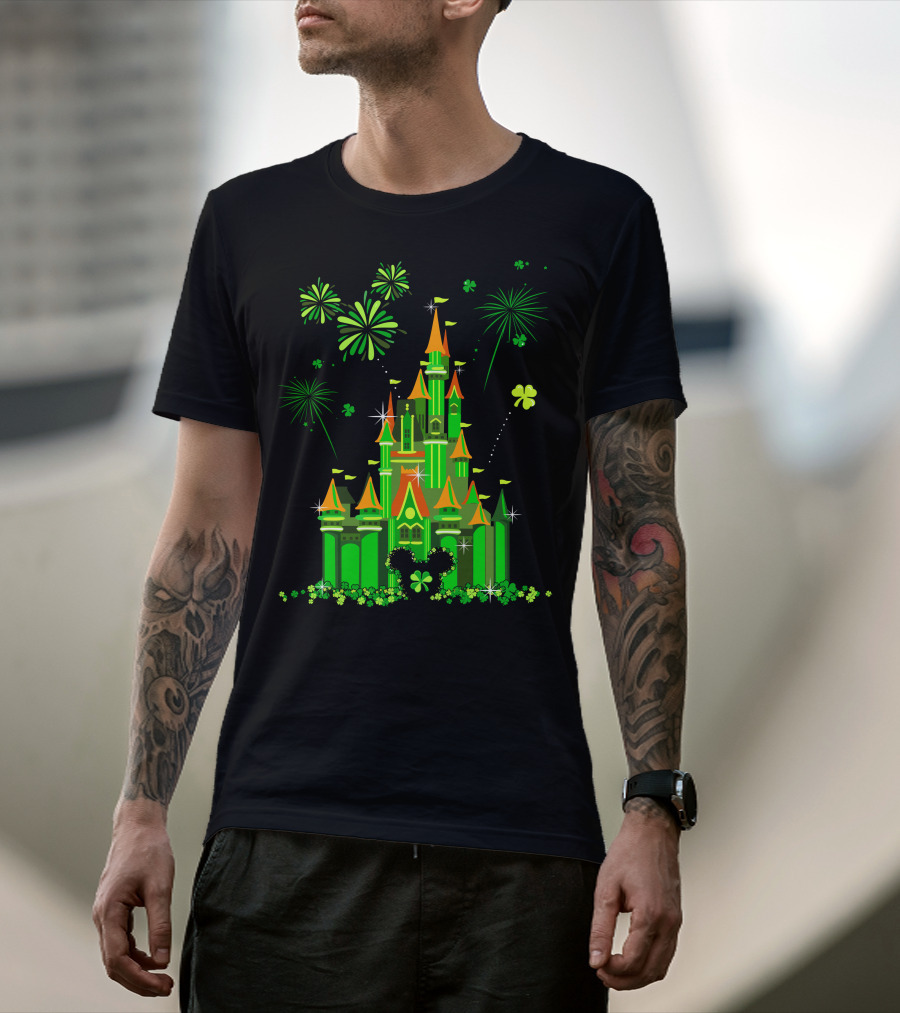 PATRICK CASTLE SHAMROCK FIREWORKS T-Shirt