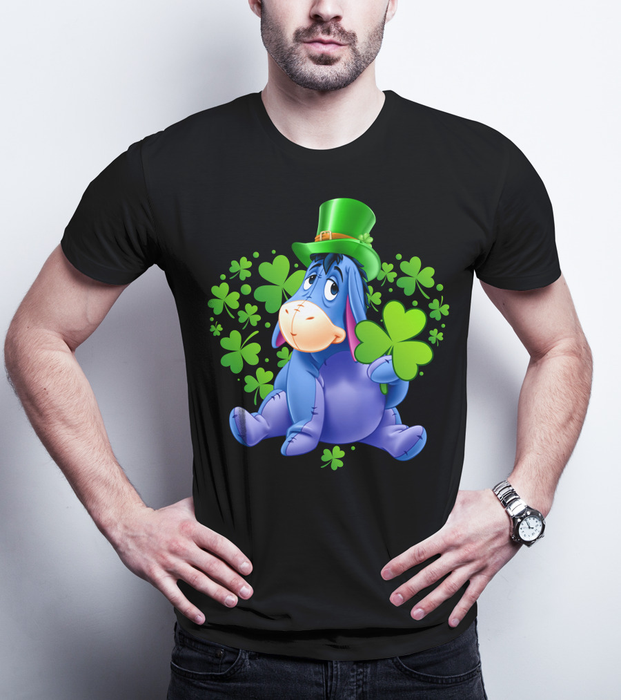 Eeyore St. Patrick's Day Clover Hat T-Shirt