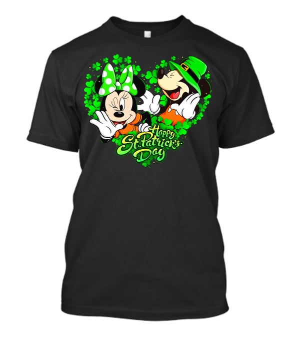 Happy St. Patrick's Day Mickey Minnie T-Shirt