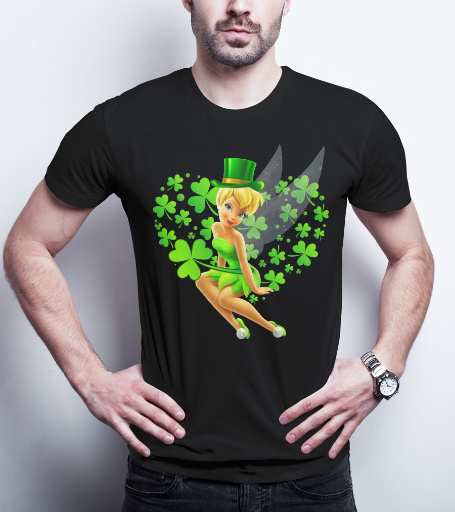 Tinker Bell St. Patrick's Day Shamrock Fairy T-Shirt