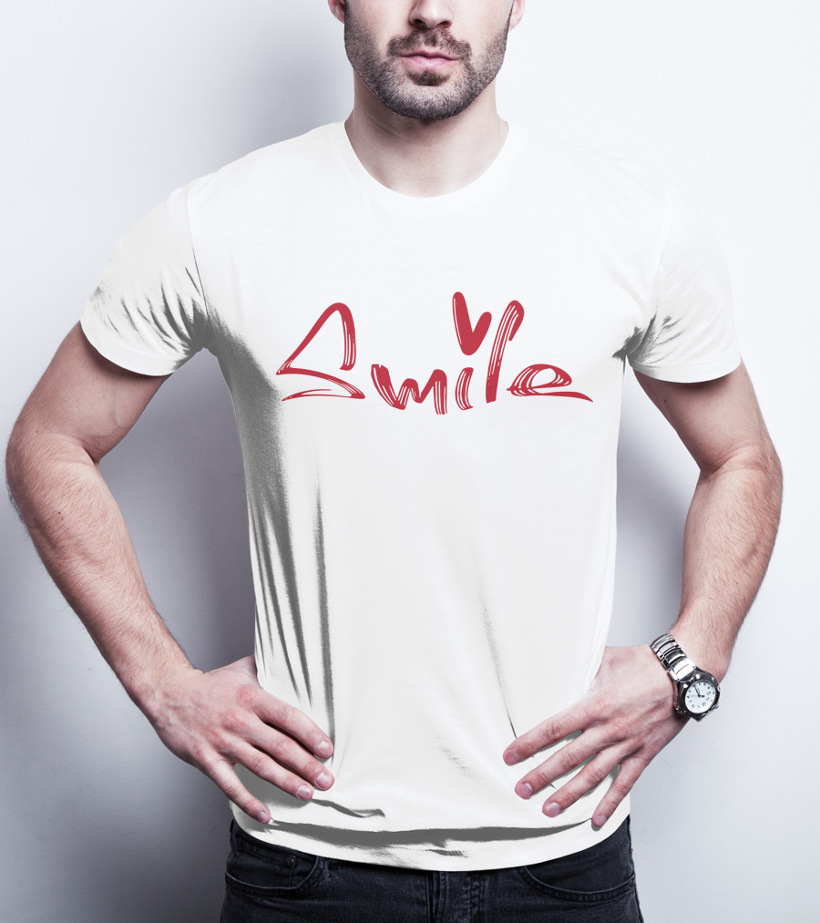 DONT FORGET TO SMILE Heart T-Shirt