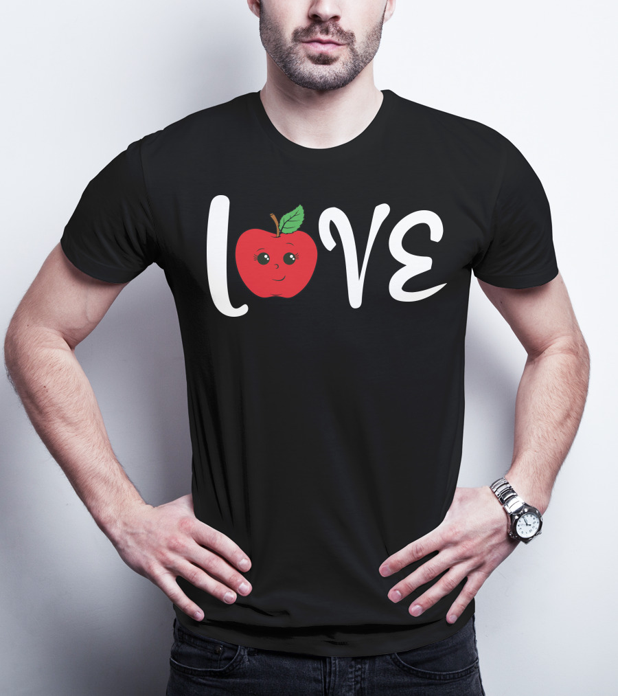 Love Cute Apple Emoji T-Shirt