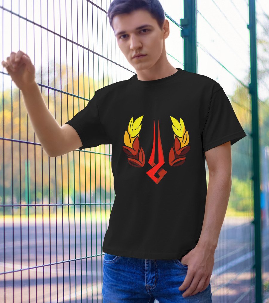 Hades Zagreus Icon With Red Laurel Symbols T-Shirt