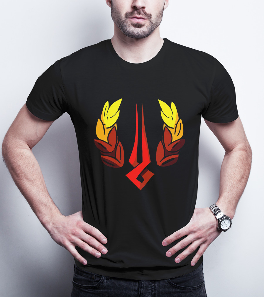 Hades Zagreus Icon With Red Laurel Symbols T-Shirt