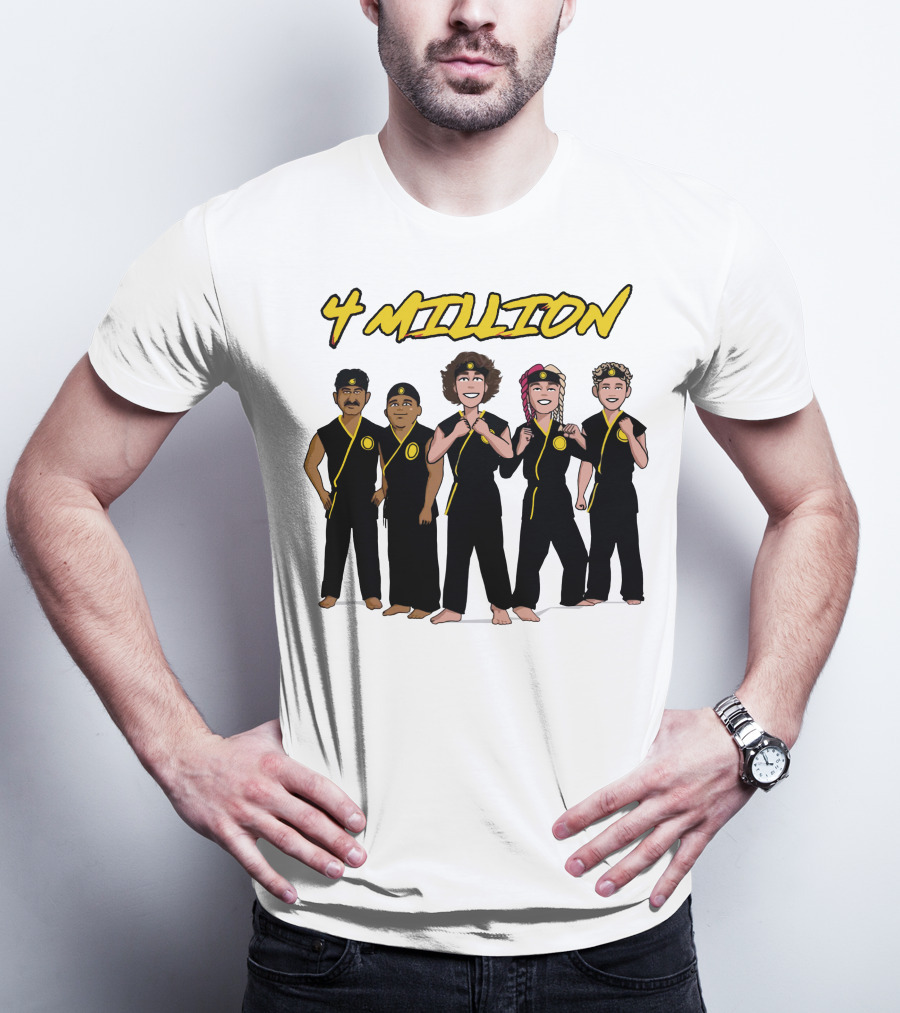4 Million Karate Squad Celebrating Subscribers T-Shirt