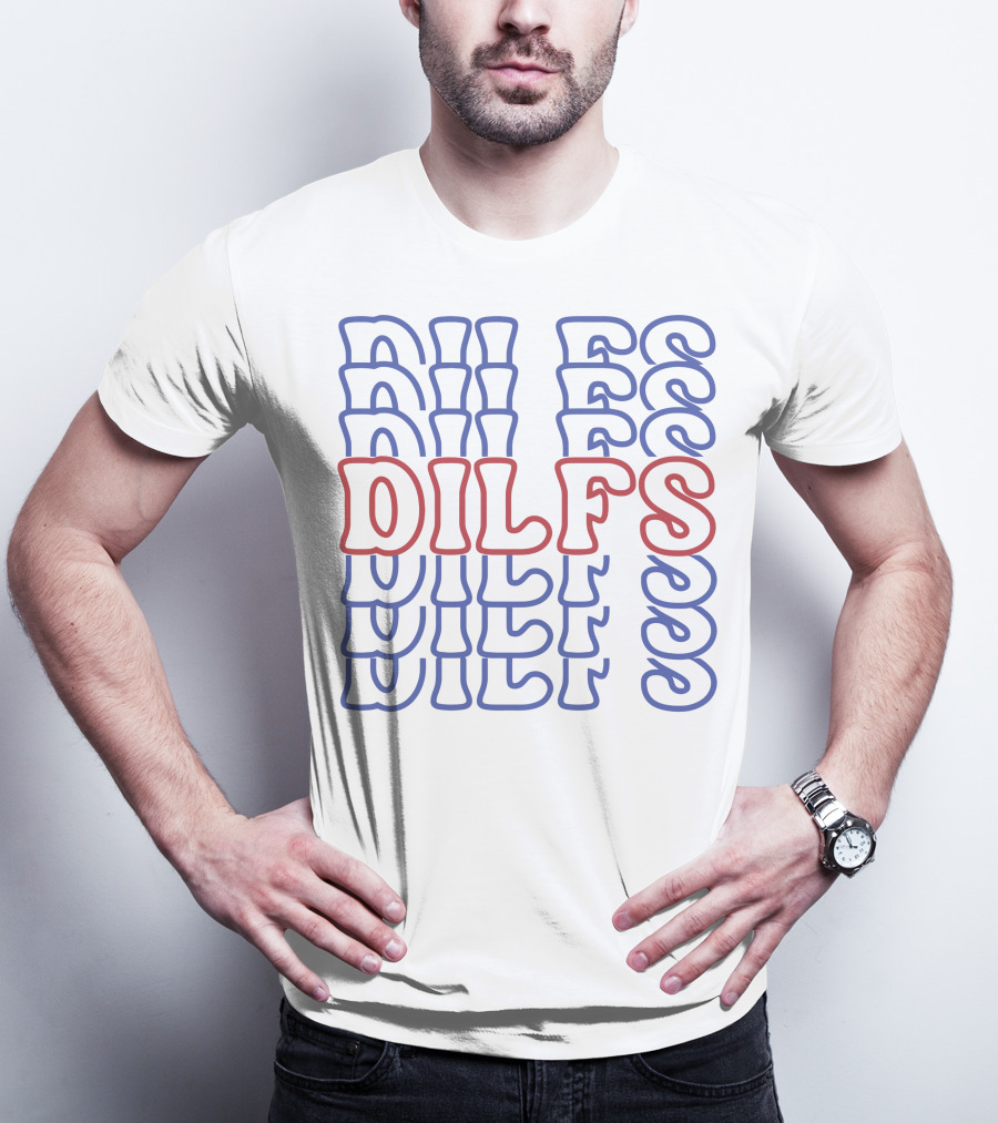 DILFS Stacked Retro Text T-Shirt
