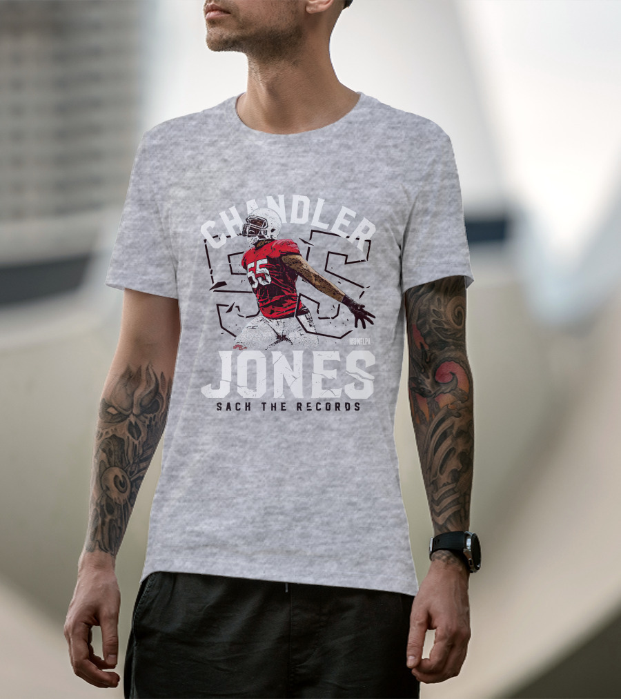 Chandler Jones 55 NFLPA Sack The Records T-Shirt