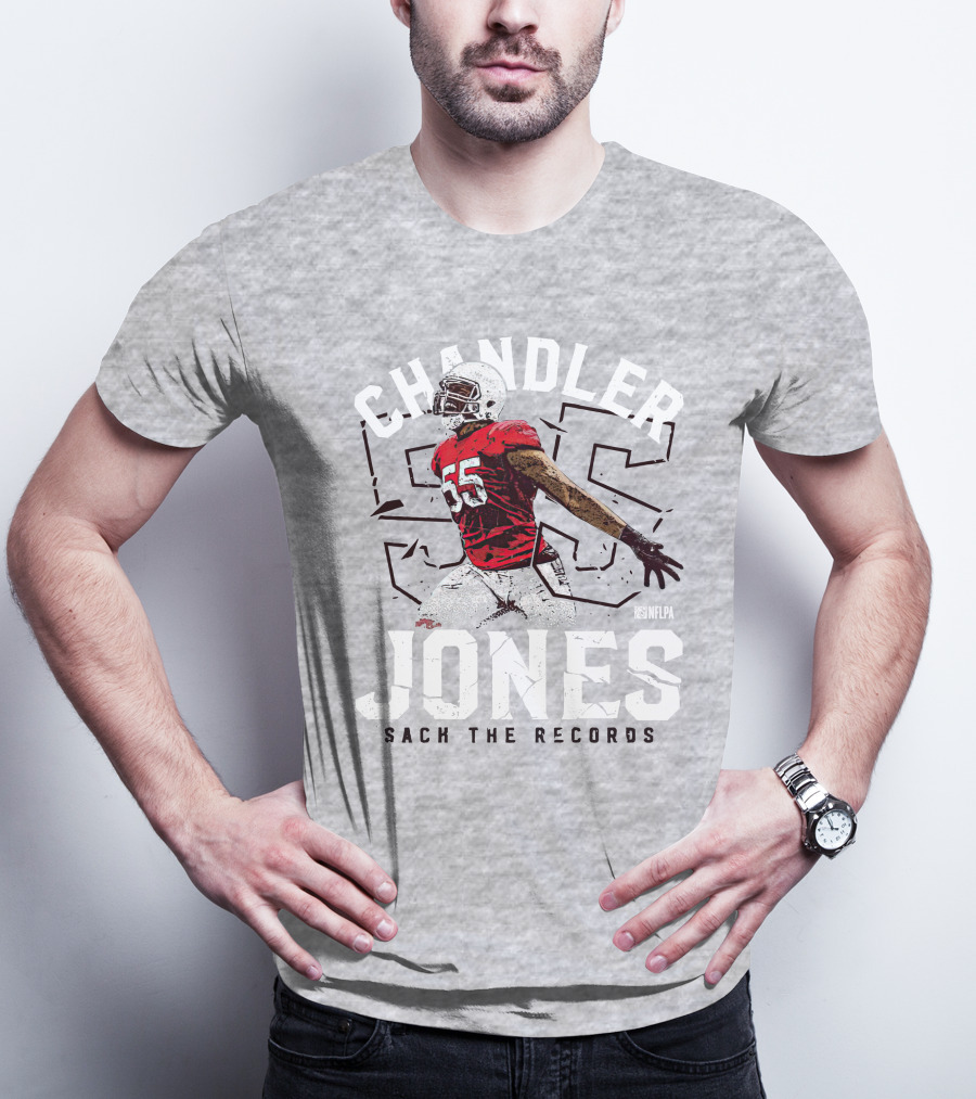 Chandler Jones 55 NFLPA Sack The Records T-Shirt