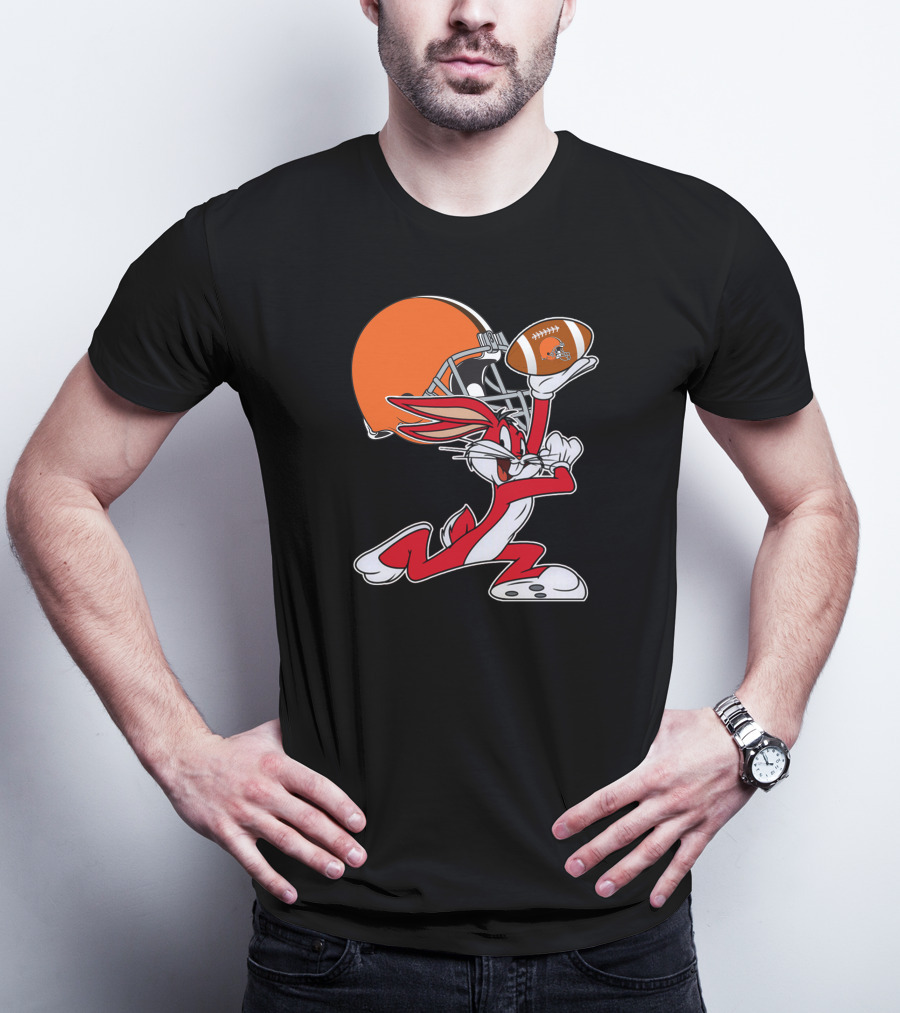 Cleveland Browns Bugs Bunny Football Chiefs T-Shirt