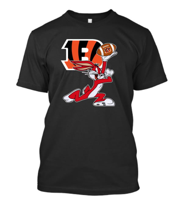 Cincinnati Bengals Bugs Bunny Football Fan T-Shirt