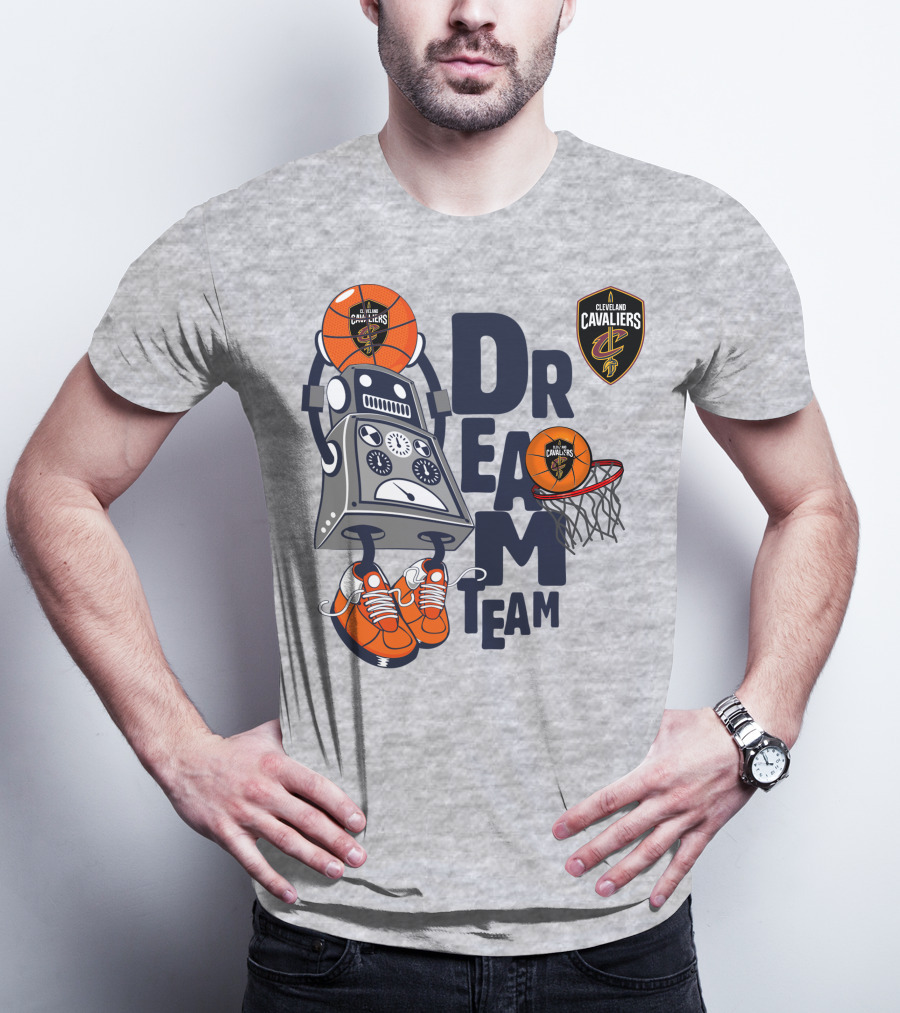 Cleveland Cavaliers Basketball Robot Dream Team T-Shirt