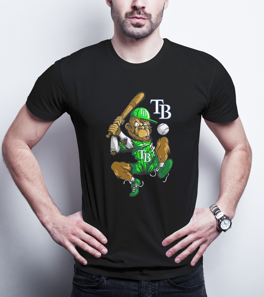 Tb Baseball Bear With Bat And Ball T-Shirt