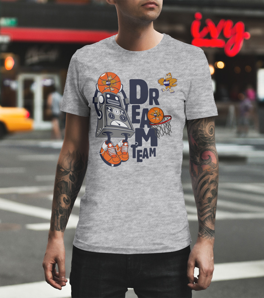 Oru Basketball Robot Mascot Dream Team T-Shirt
