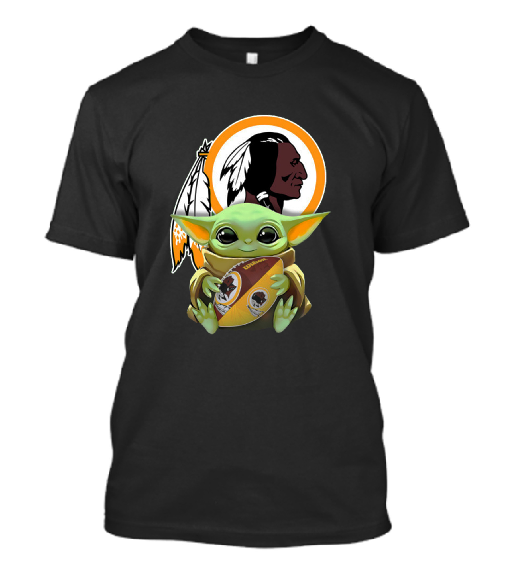 Washington Redskins Baby Yoda Football Team T-Shirt