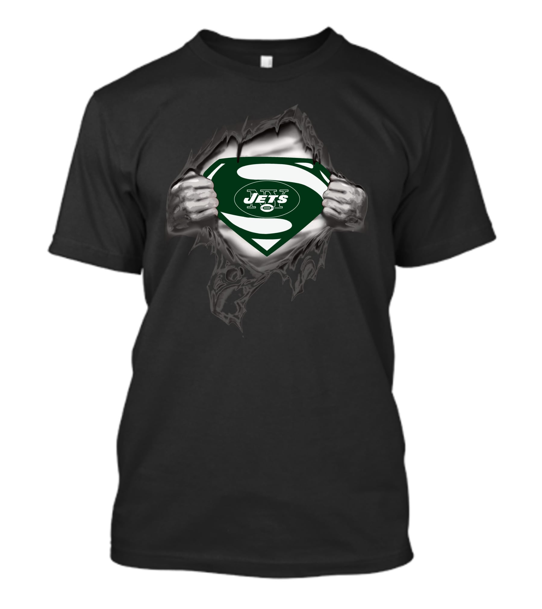 New York Jets Superman Logo Icon Burst T-Shirt