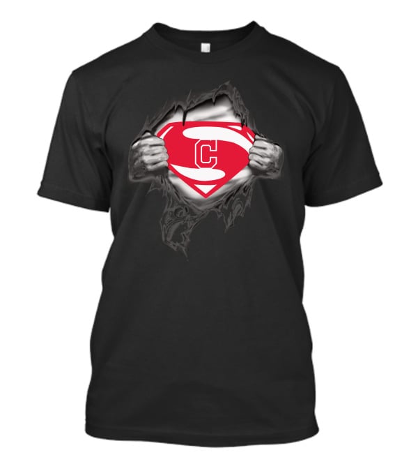 Cleveland Indians Superman Logo Mashup T-Shirt