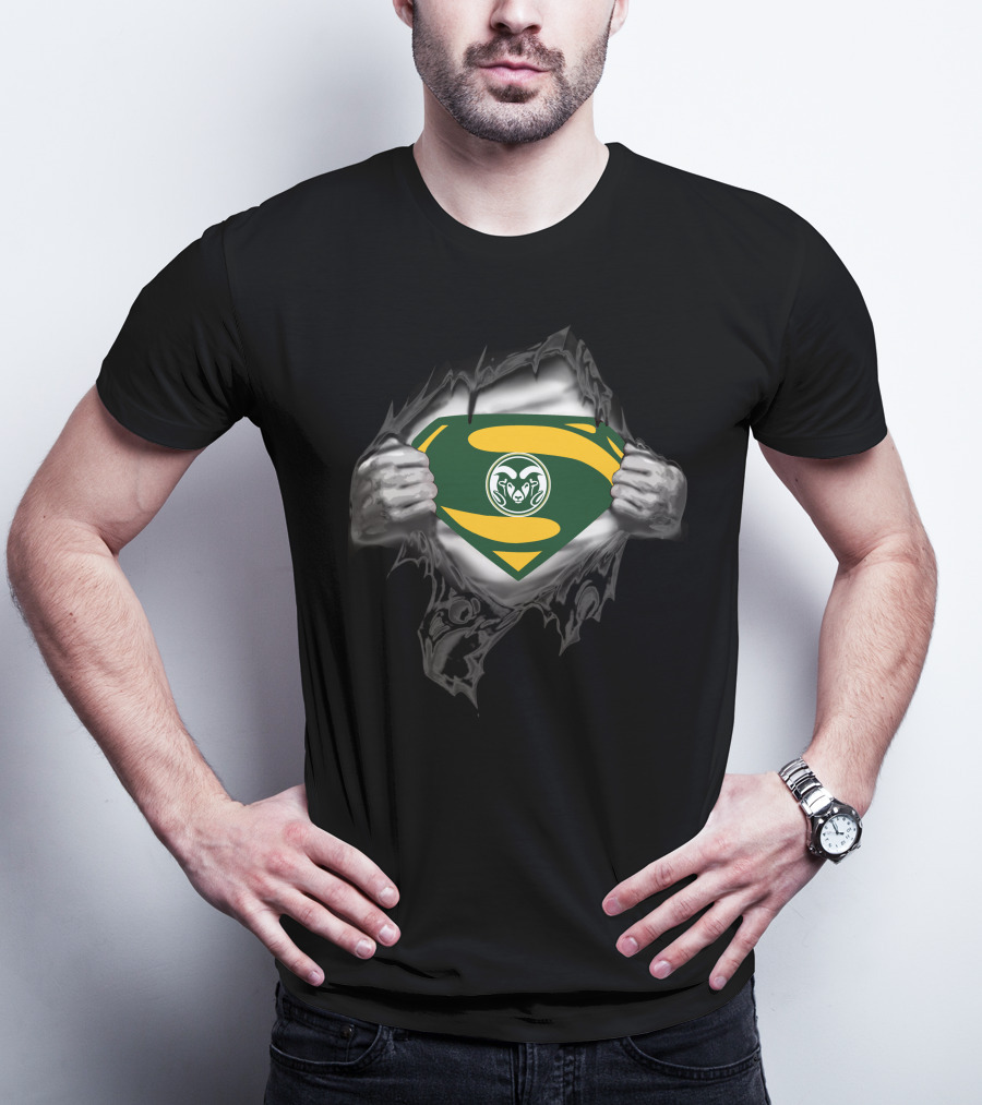 Colorado State University Superman Rams Emblem T-Shirt