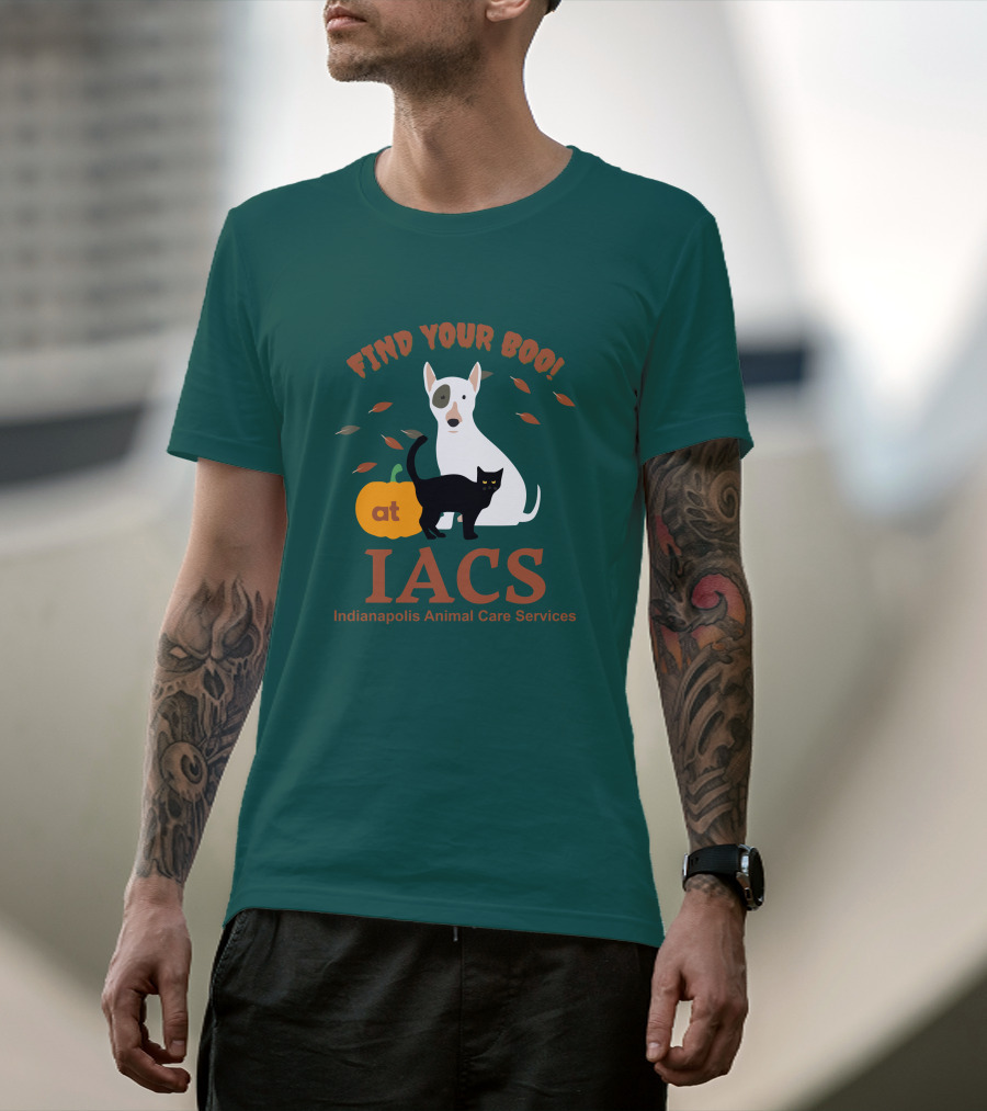 Bonfire Merch Find Your Boo At IACS Indianapolis Animal Care Services T-Shirt