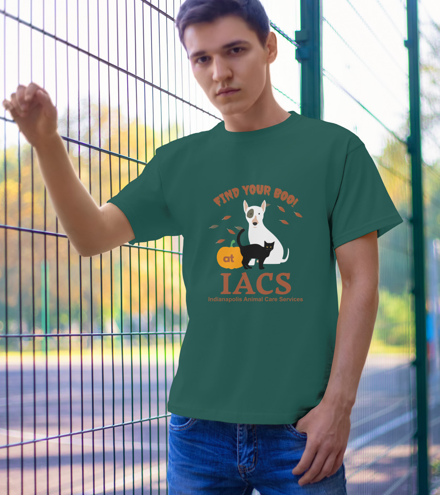 Bonfire Merch Find Your Boo At IACS Indianapolis Animal Care Services T-Shirt