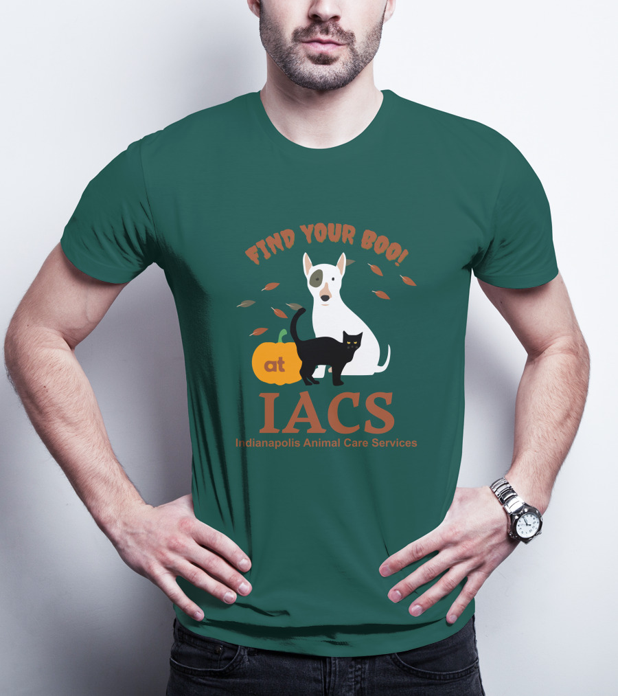 Bonfire Merch Find Your Boo At IACS Indianapolis Animal Care Services T-Shirt