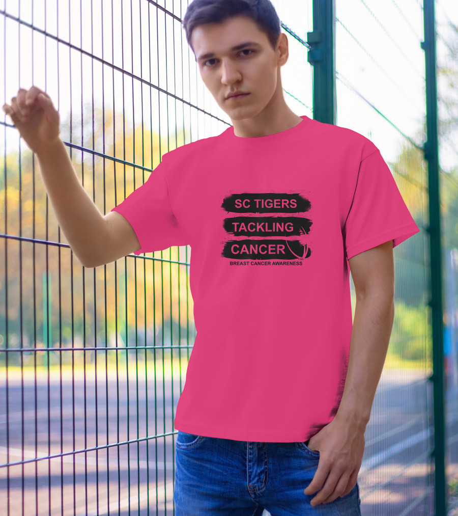 SC Tigers Tackling Cancer Breast Cancer Awareness T-Shirt