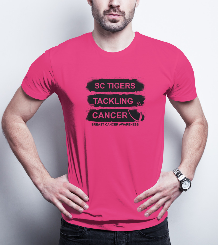 SC Tigers Tackling Cancer Breast Cancer Awareness T-Shirt