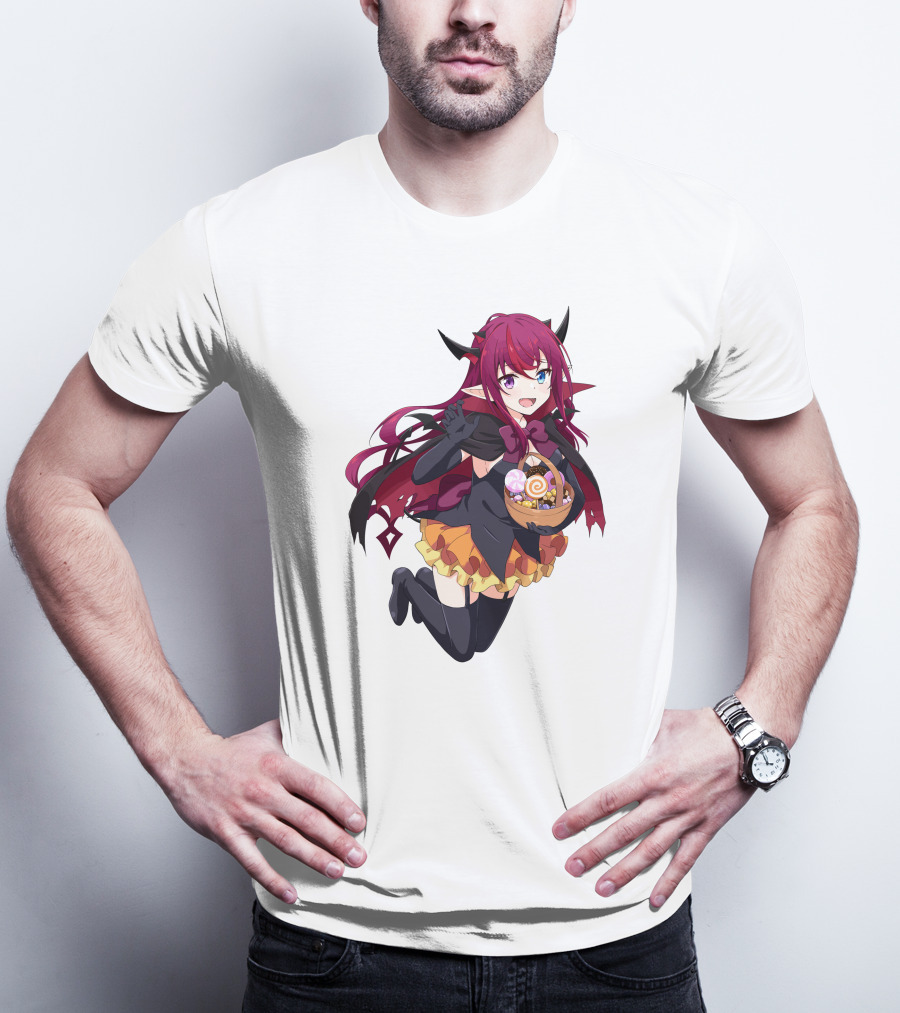 Irys Anime Halloween Devil With Candy Basket T-Shirt
