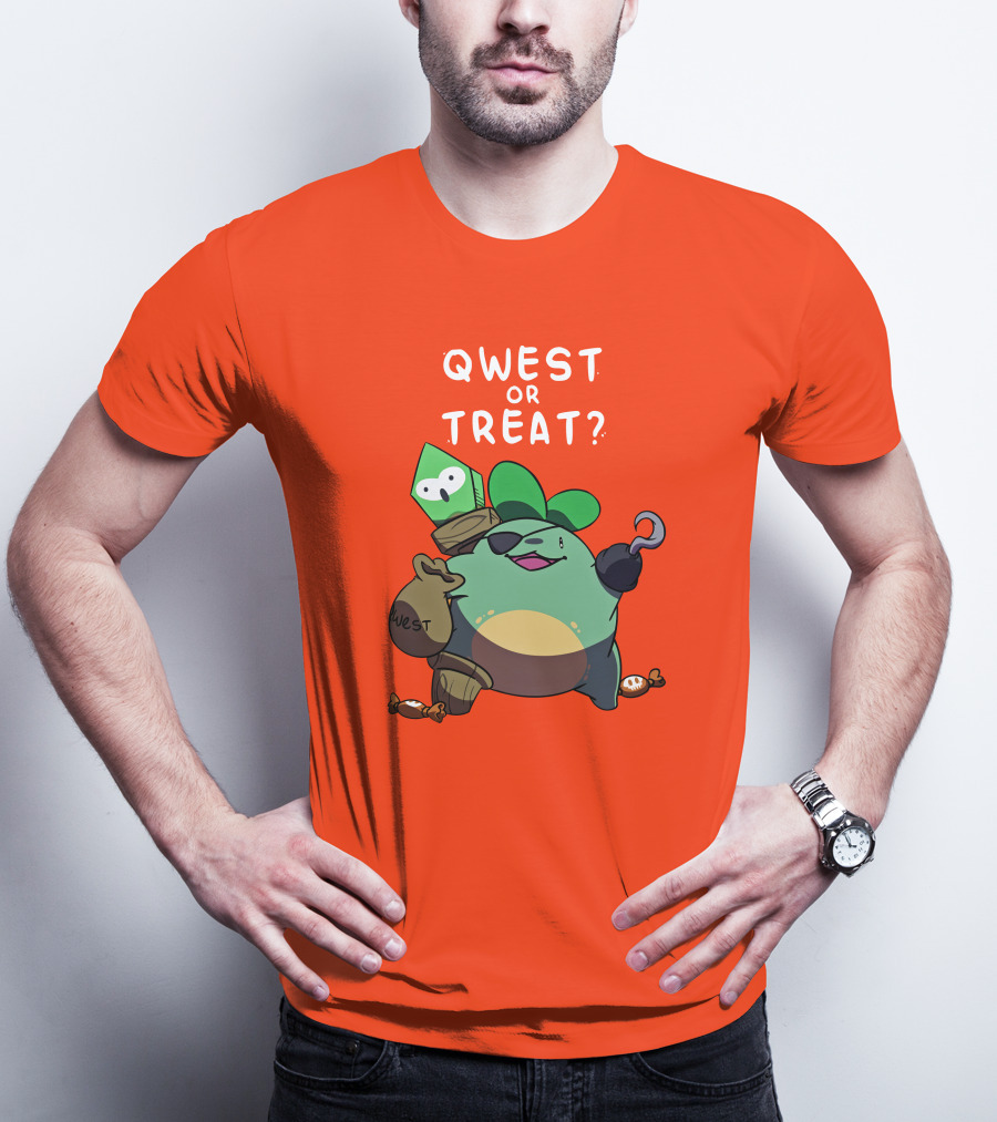 Qwest Or Treat Halloween Quest Sprout Pirate Hook Candy T-Shirt