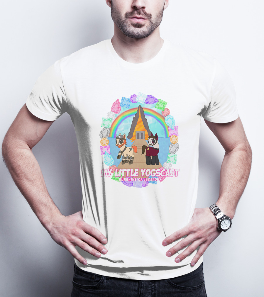 My Little Yogscast Sunshine Of Israpony Colorful Gemstone Rainbow Ponies T-Shirt