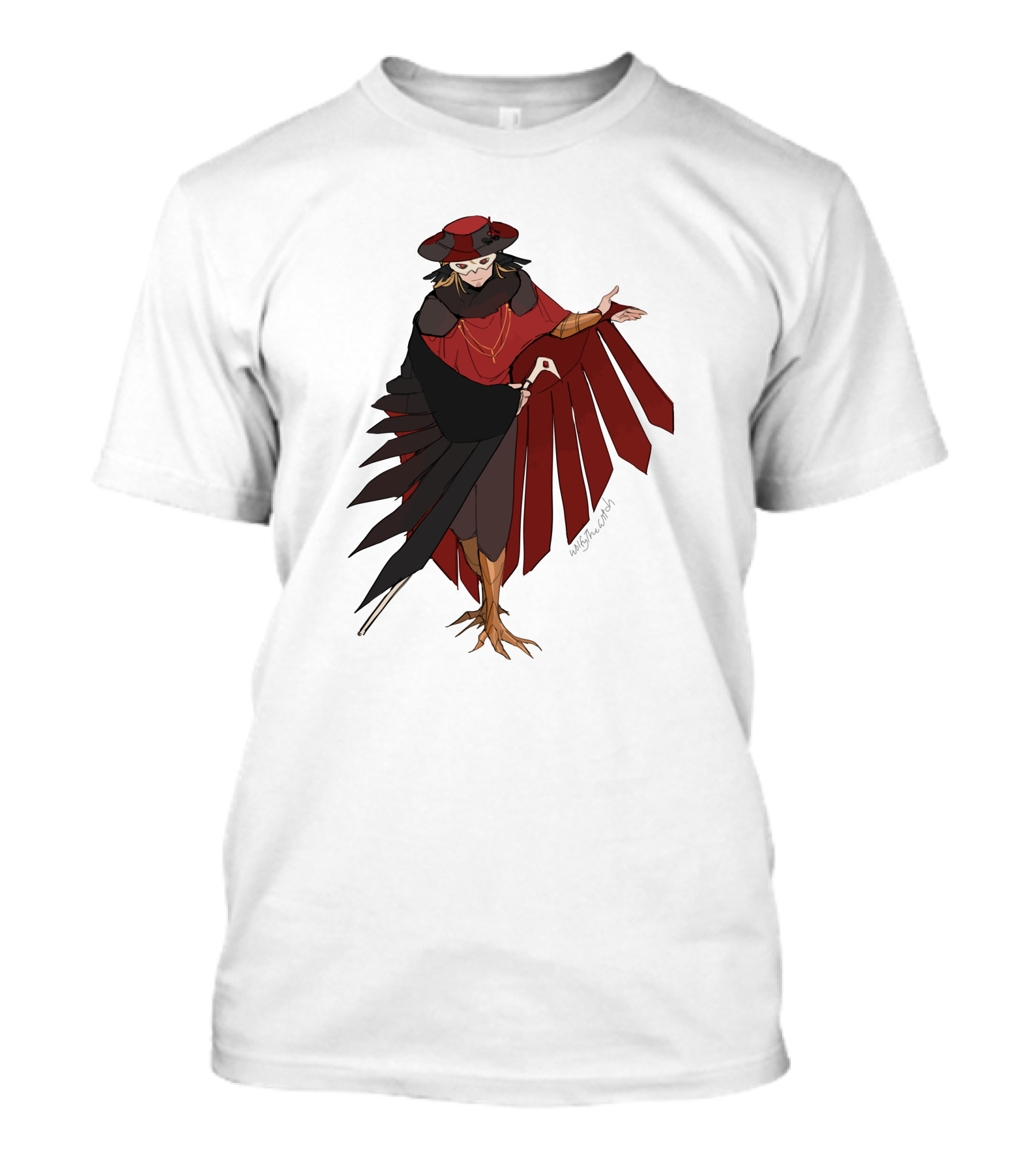 Wolfythewitch Philza Red Raven Aesthetic Fan T-Shirt