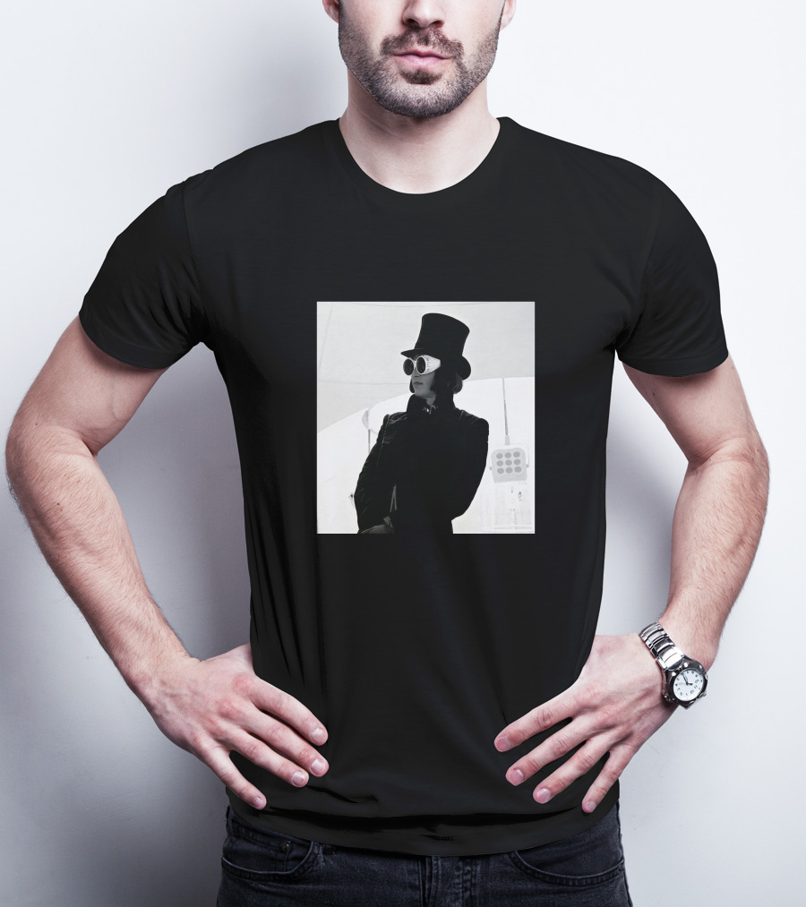 Badr Hari Willy Wonka Black And White Top Hat Sunglasses T-Shirt