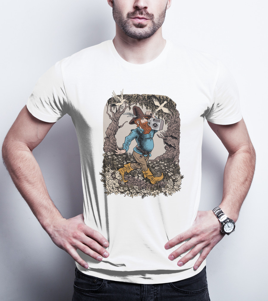 Tugboat Captain Dave Jolly Tom Adventure In The Enchanted Forest T-Shirt