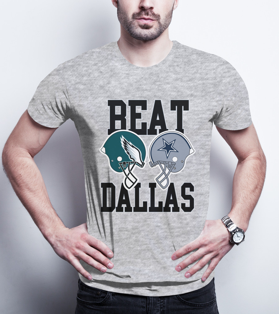 Nick Sirianni Beat Dallas Eagles Helmet Showdown T-Shirt