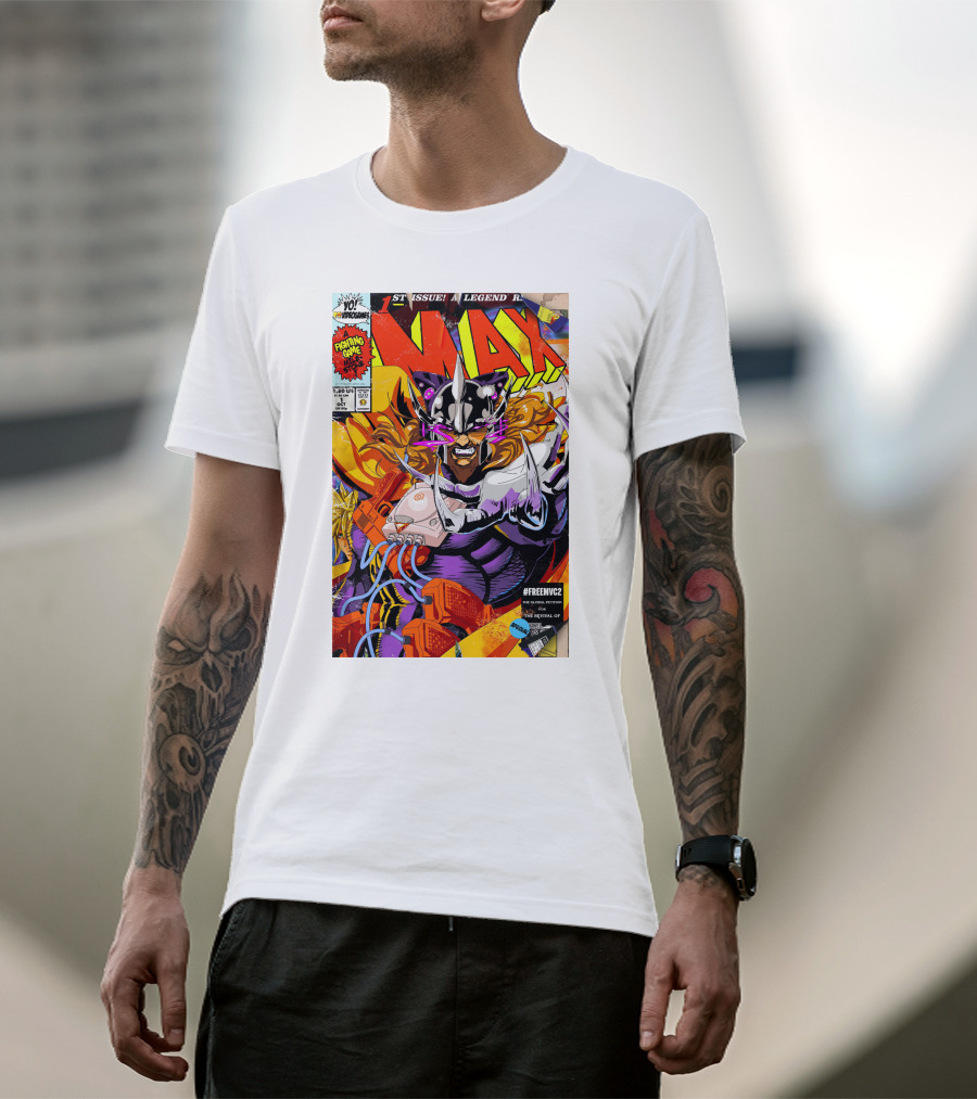 Freemvc2 The Scrubl0rd MAX Fighting Game Legend Comic T-Shirt