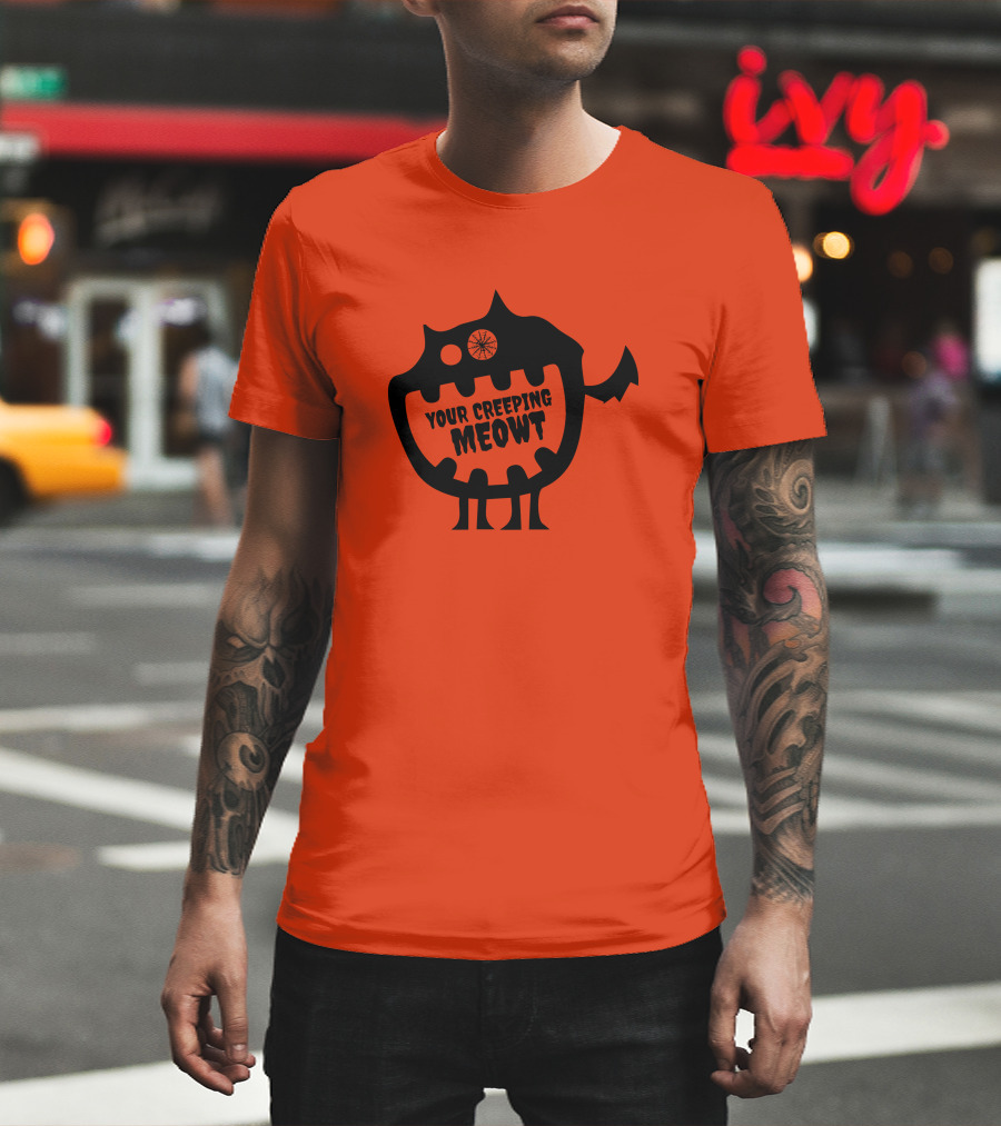 Funcky Designs Your Creeping Meowt Cat T-Shirt