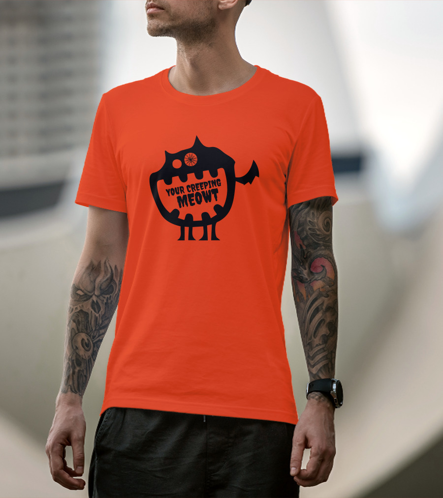 Funcky Designs Your Creeping Meowt Cat T-Shirt