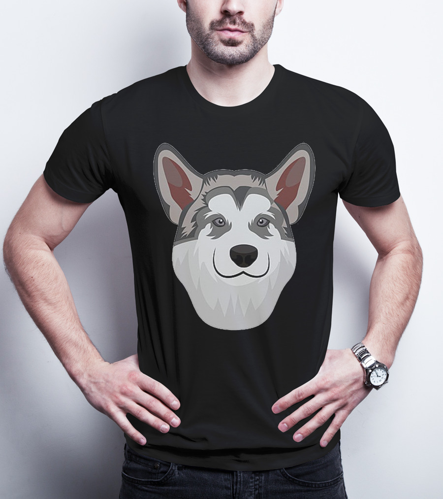 Alaskan Malamute Face T-Shirt