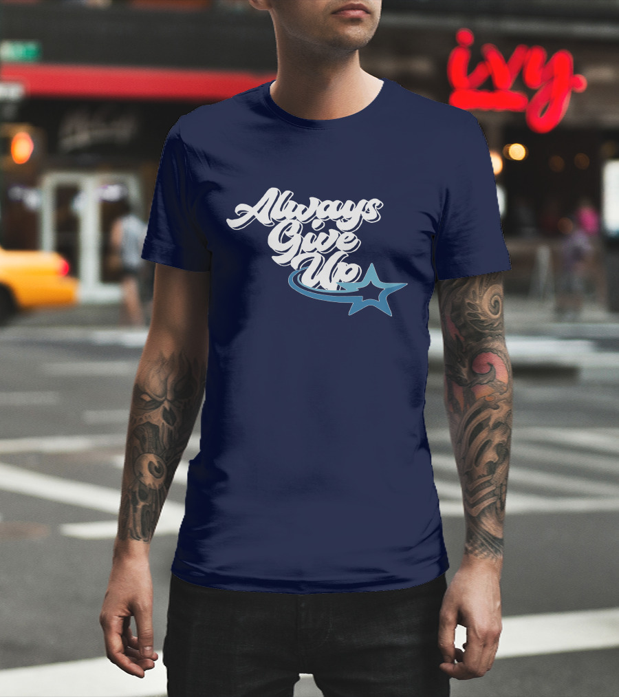 Always Give Up Star Swoosh T-Shirt