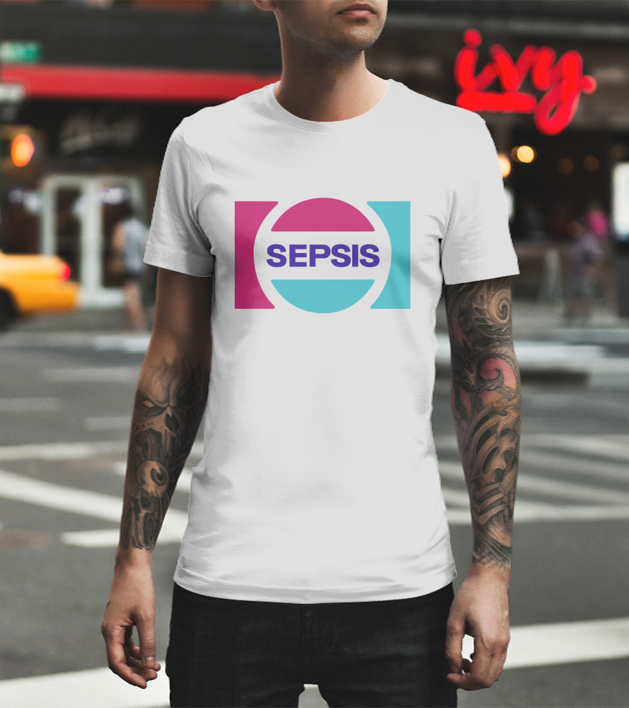 Pander Store Mechazawa Sepsis Logo Circular Colorful T-Shirt