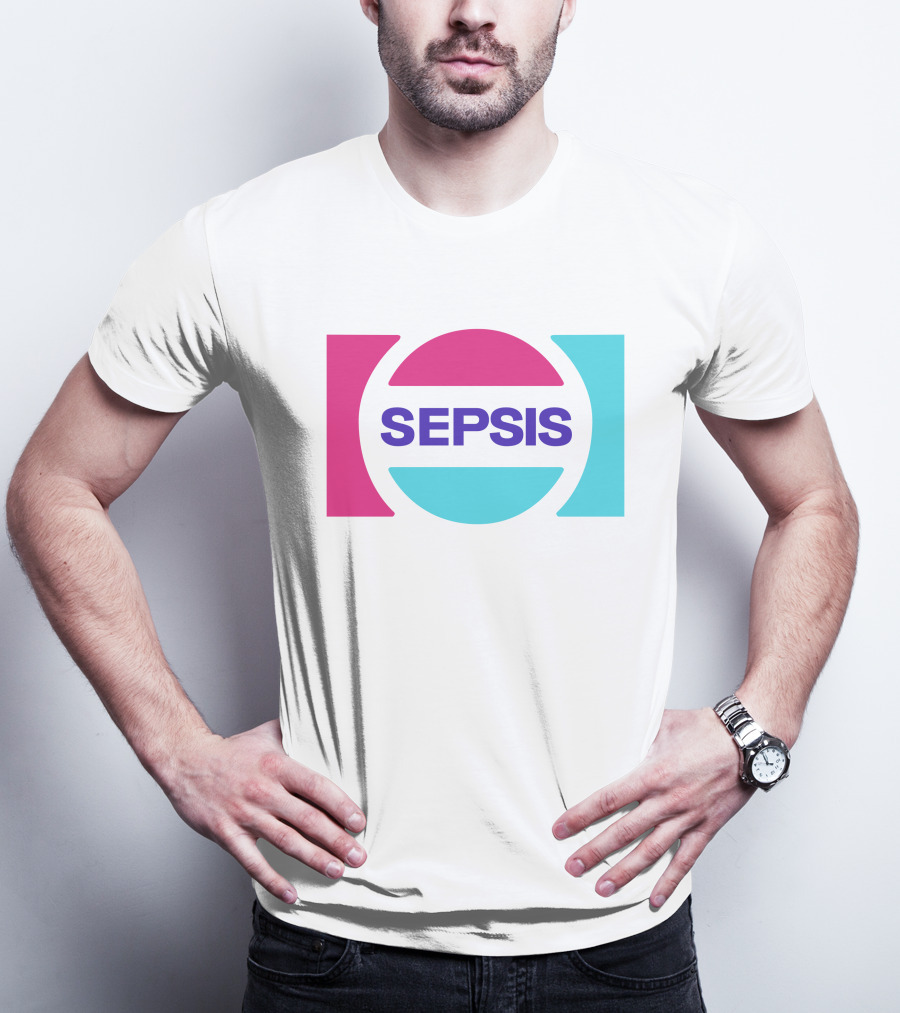 Pander Store Mechazawa Sepsis Logo Circular Colorful T-Shirt